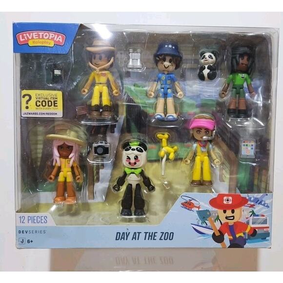 Jazwares | Toys | Livetopia Roleplay Day At The Zoo Playset 6 Figures ...